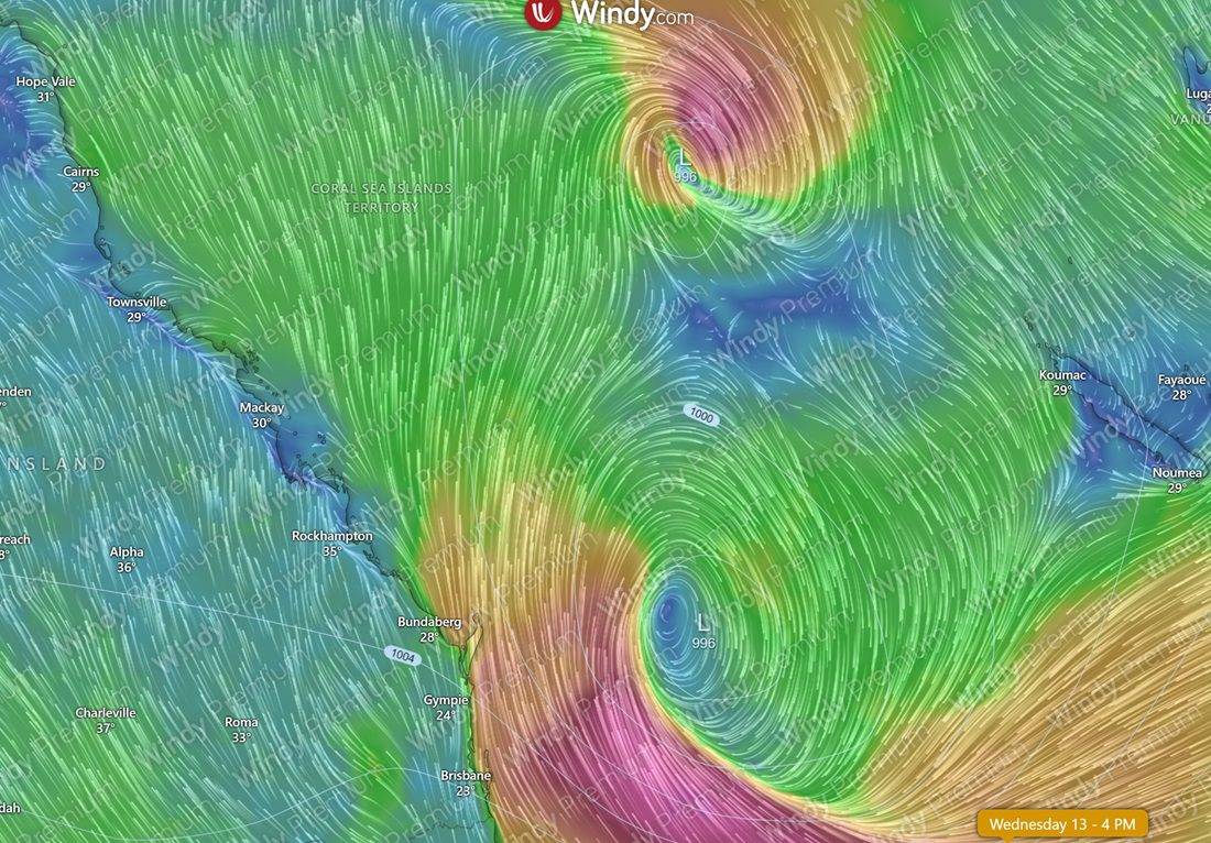 Fujiwhara Effect: tropical cyclones interacting, dual hurricanes ...