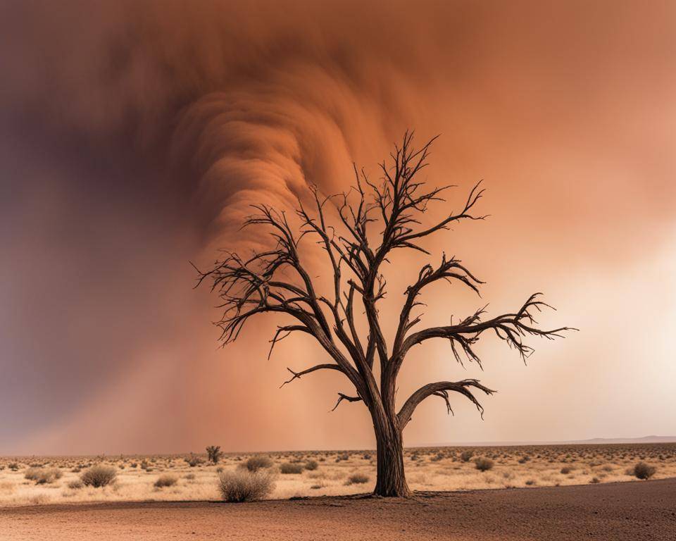 Dust storms in Australia