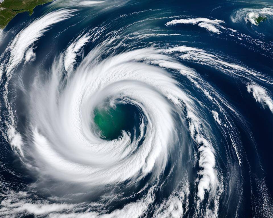 satellite imagery of tropical cyclone