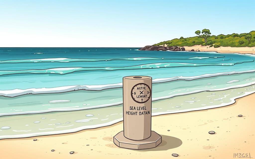 Australian Height Datum (AHD) sea level reference for mapping ...